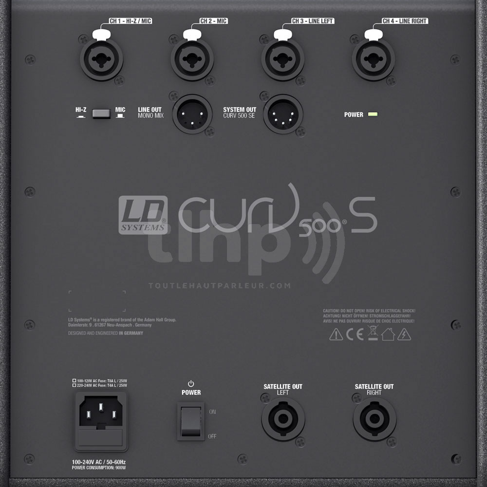 Système line array portable « Entertainer Set » avec barre d'espacement ...