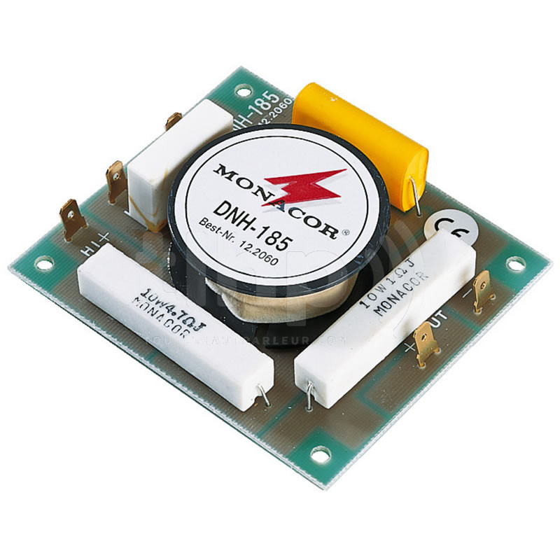 Filtre passif 1 voie passe-haut 5500 Hz, 8 ohm, Monacor DNH-185