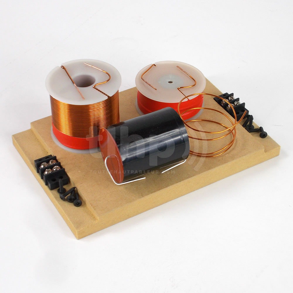 Filtre passif en kit, 1 voie passe-bas à 350 Hz, 18 dB/octave, 8 ohm