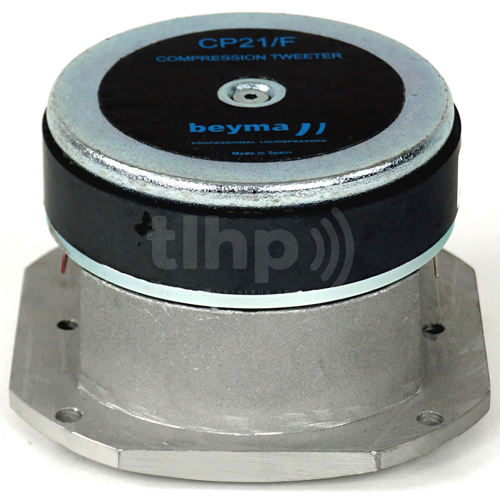 Tweeter à compression Beyma CP21F, 16 ohm, 102 x 102 mm