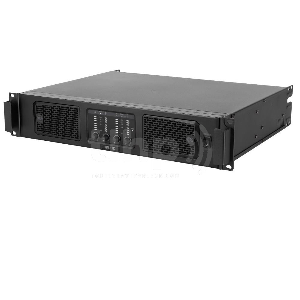 Amplificateur 4 canaux RCF QPS 6.0K, 4 x 1500 WRMS sous 2 ohm