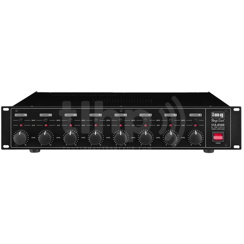 Amplificateur 8 x 50WRMS, Monacor STA-850D