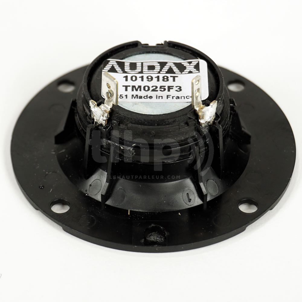 Tweeter à dôme Audax TM025F3, 4 ohm, bobine 25 mm, façade 70 mm