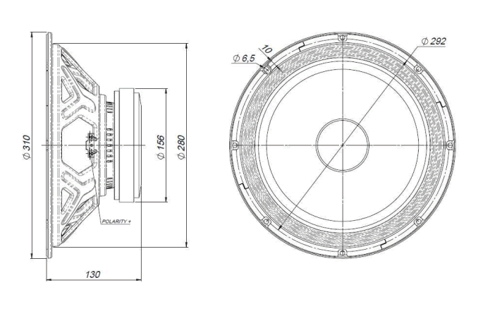 Haut-parleur Beyma 12CMV2, 8 ohm, 12 pouce