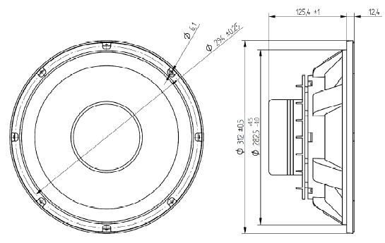 Haut-parleur Beyma 12P80Nd, 8 ohm, 12 pouce