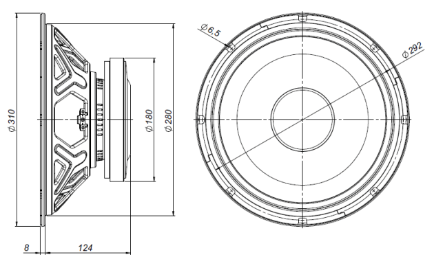 Haut-parleur Beyma 12WRS400, 8 ohm, 12 pouce