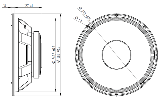 Haut-parleur Beyma 15LX60/V2, 8 ohm, 15 pouce