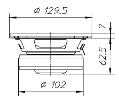 Haut-parleur Ciare HW131, 8 ohm, 5 pouce