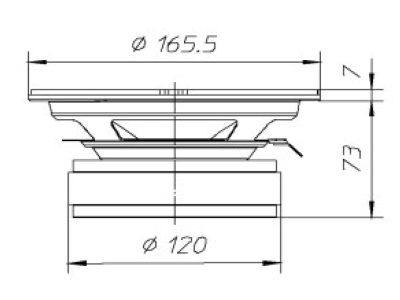 Haut-parleur Ciare PM160, 8 ohm, 6.5 pouce